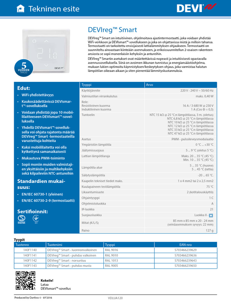 Danfoss-Devi Reg | PDF