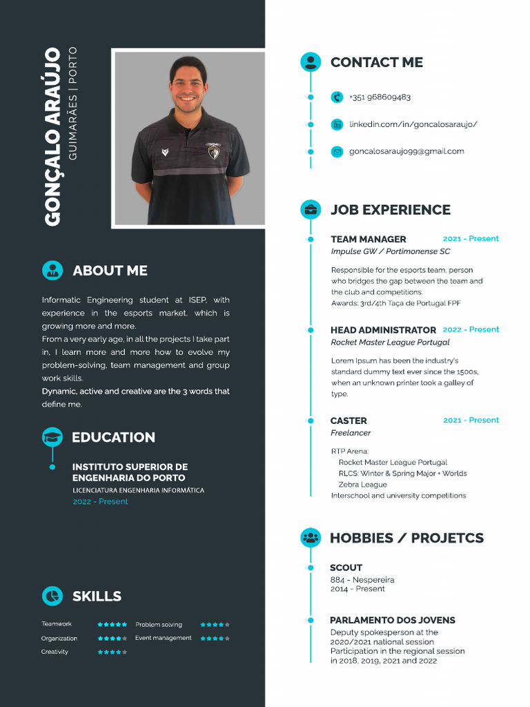 CV Gonçalo Araújo | PDF