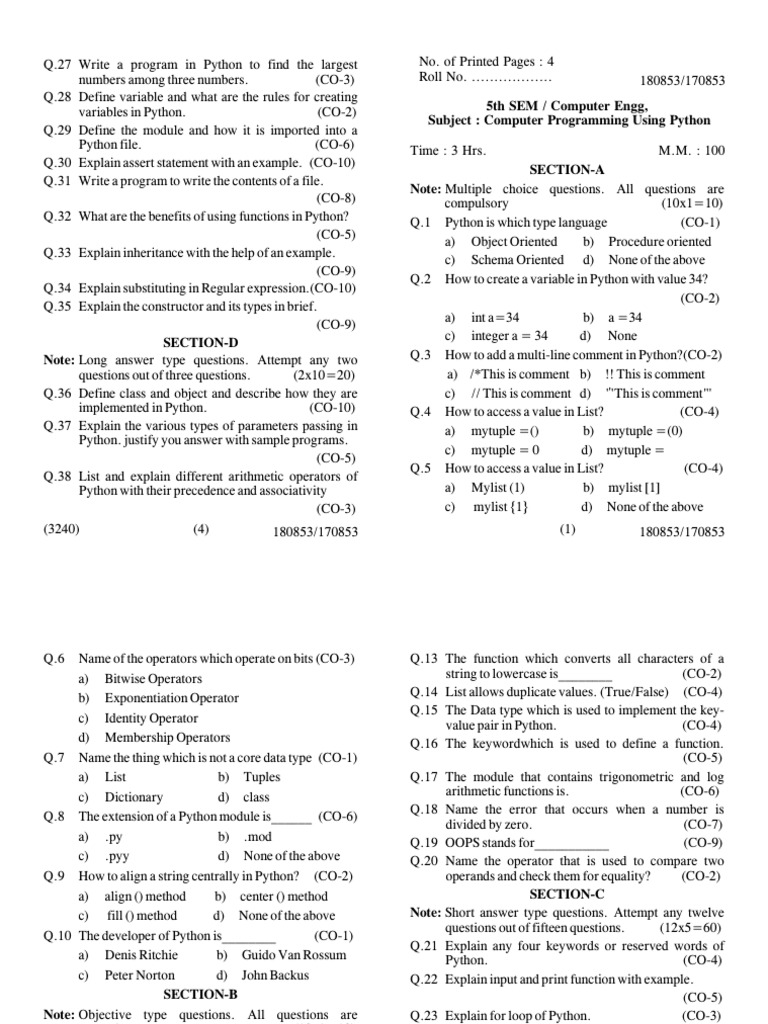 180853 170853 Feb 22 Download Free Pdf Python Programming Language