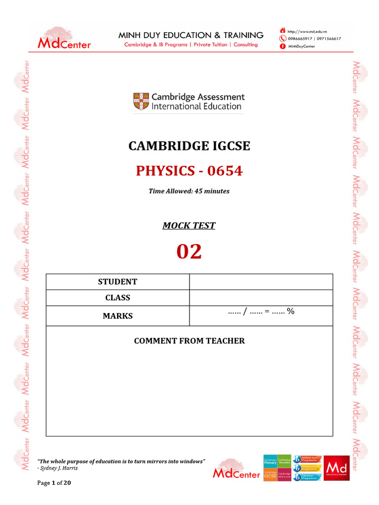 Chemistry Igcse 0654 Sample Paper 2 Download Free Pdf