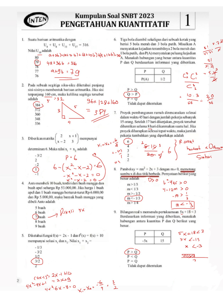 Soal SNBT 2023 | PDF