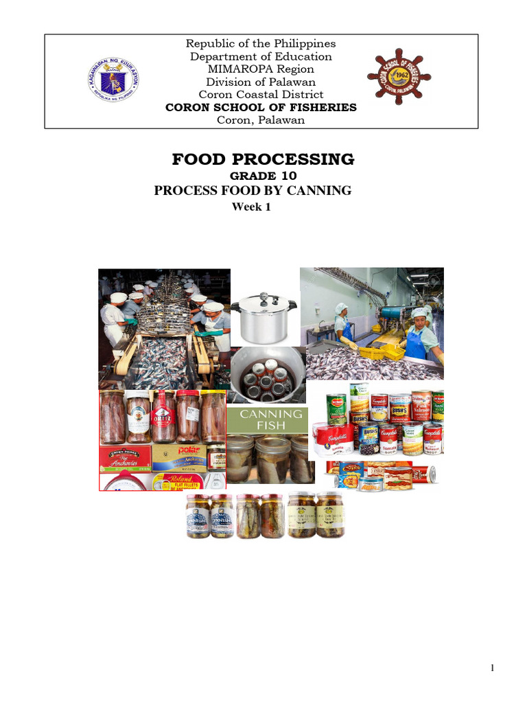 Canning Process in Food Processing | PDF | Canning