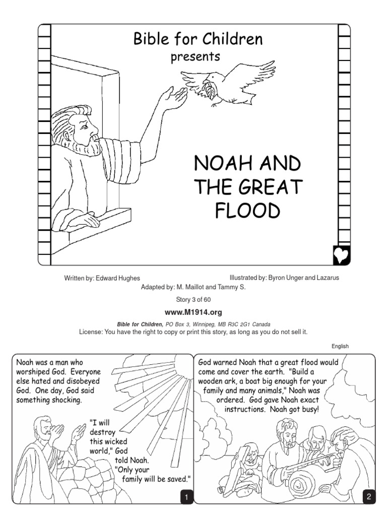 Noah And The Great Flood English Pdf Noah S Ark Noah