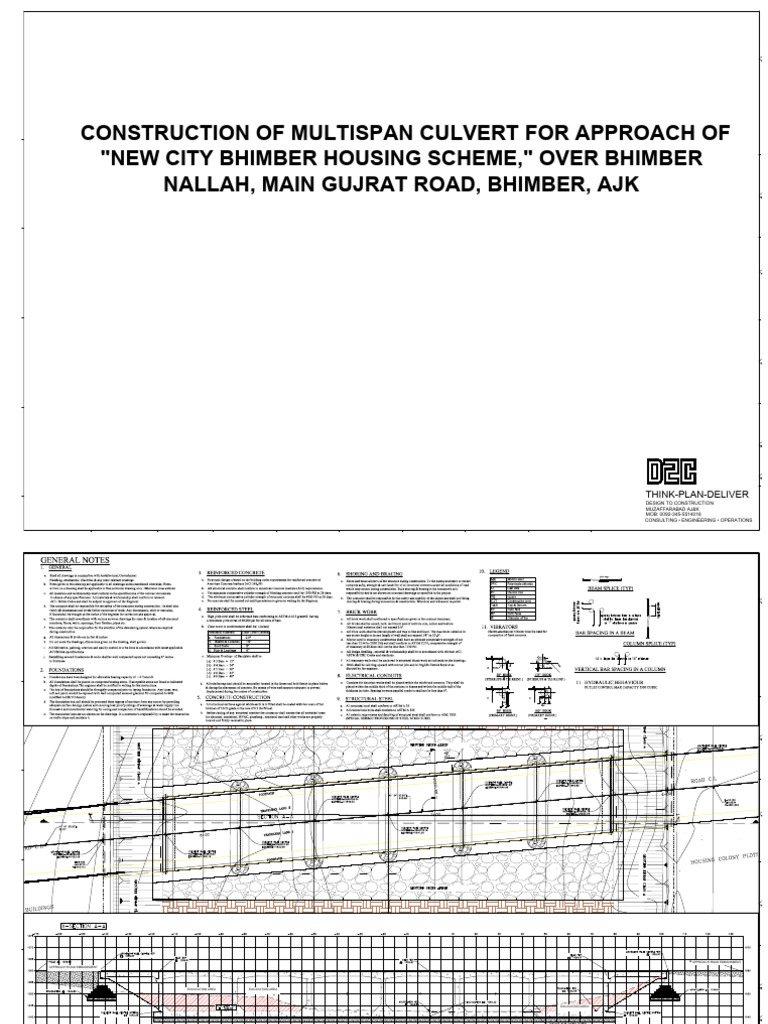 Culvert Drawing Binder | PDF | Concrete | Structural Steel