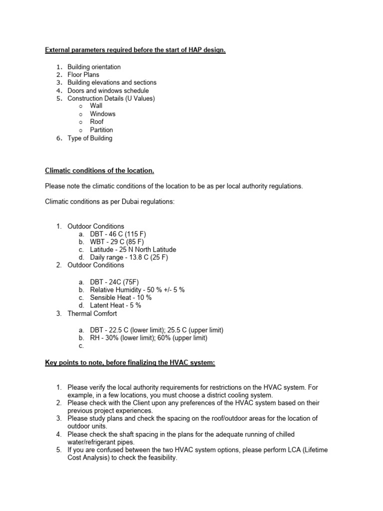 HAP Design Basics | PDF