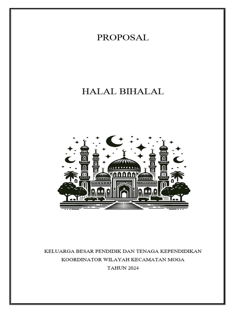 Proposal Halal Bihalal 2024 | PDF