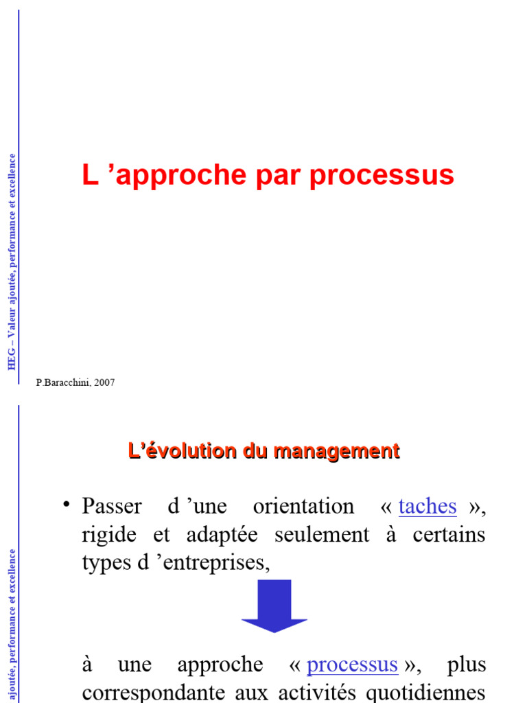 3 Approche Processus | PDF | Business | Gestion des ressources humaines