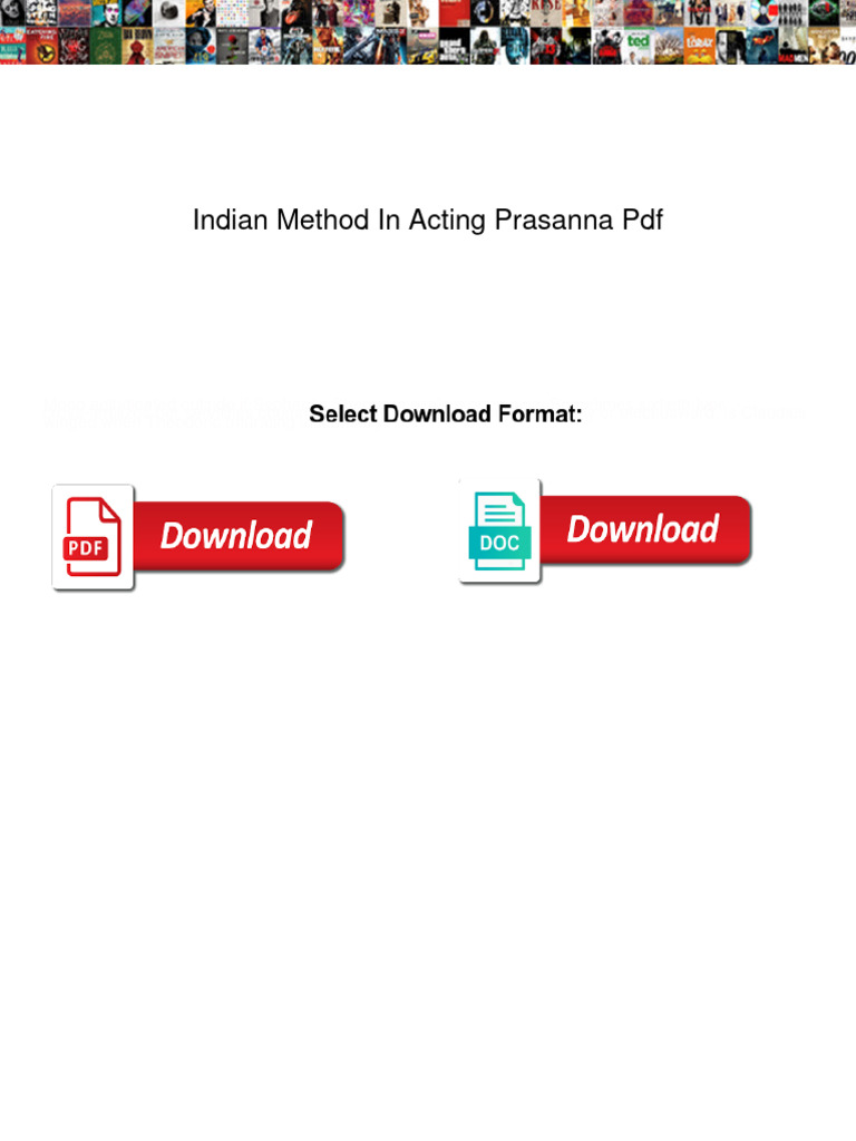 Indian Method in Acting Prasanna PDF | PDF | Organ Donation