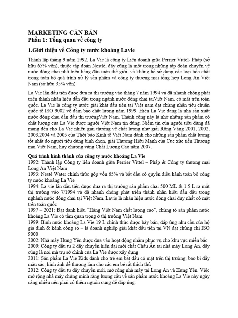 T NG H P MARKETING CĂN B N | PDF