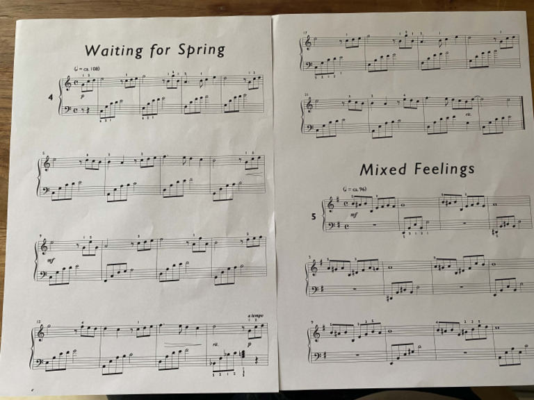 Waiting For Spring Piano Sheet Music | PDF