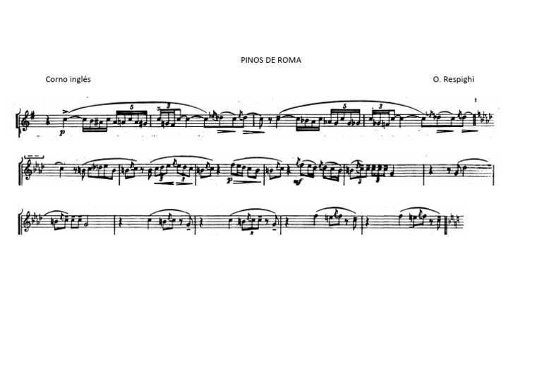 Pinos de Roma__Corno inglés | PDF