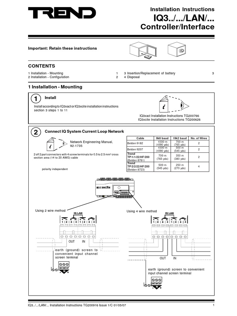 Trend Instalation Prosedure Building Management System | PDF | Local ...
