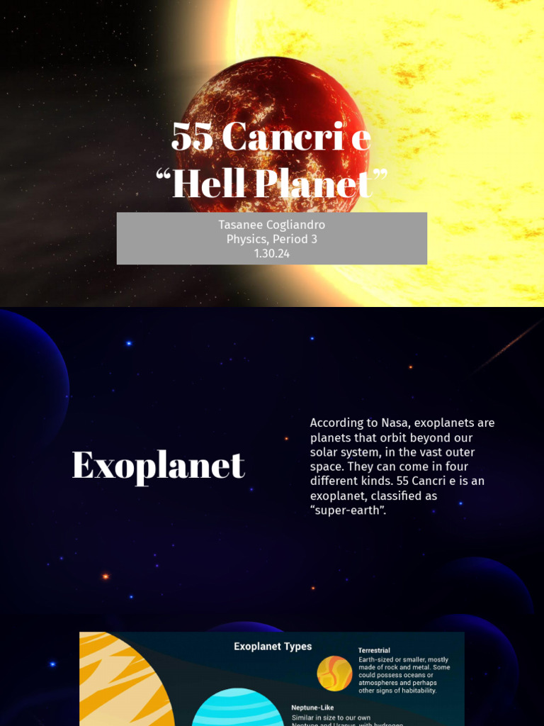 55 Cancri e - Physics Planets Moons Project | PDF | Exoplanet | Planets