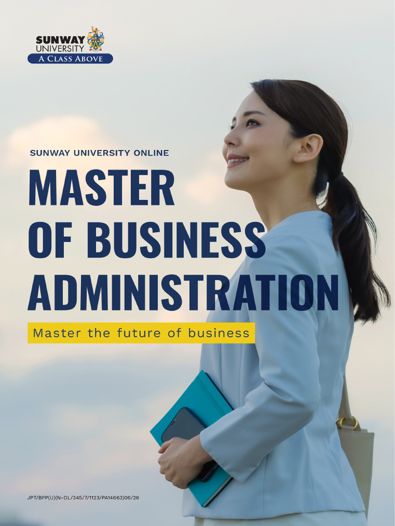 SUNWAY MBA RM45K | PDF | Analytics | Master Of Business Administration