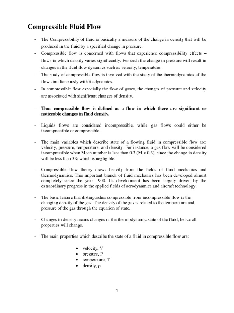 FME 432 - 532 Compressible Flow Theory 02-04-2024 | Download Free PDF | Fluid Dynamics ...