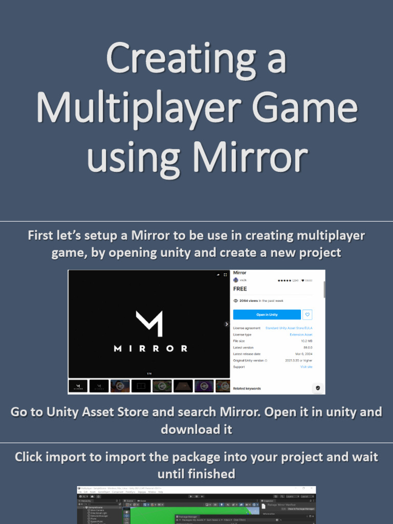 Unity Multiplayer Game Guide | PDF | Software Engineering | Software