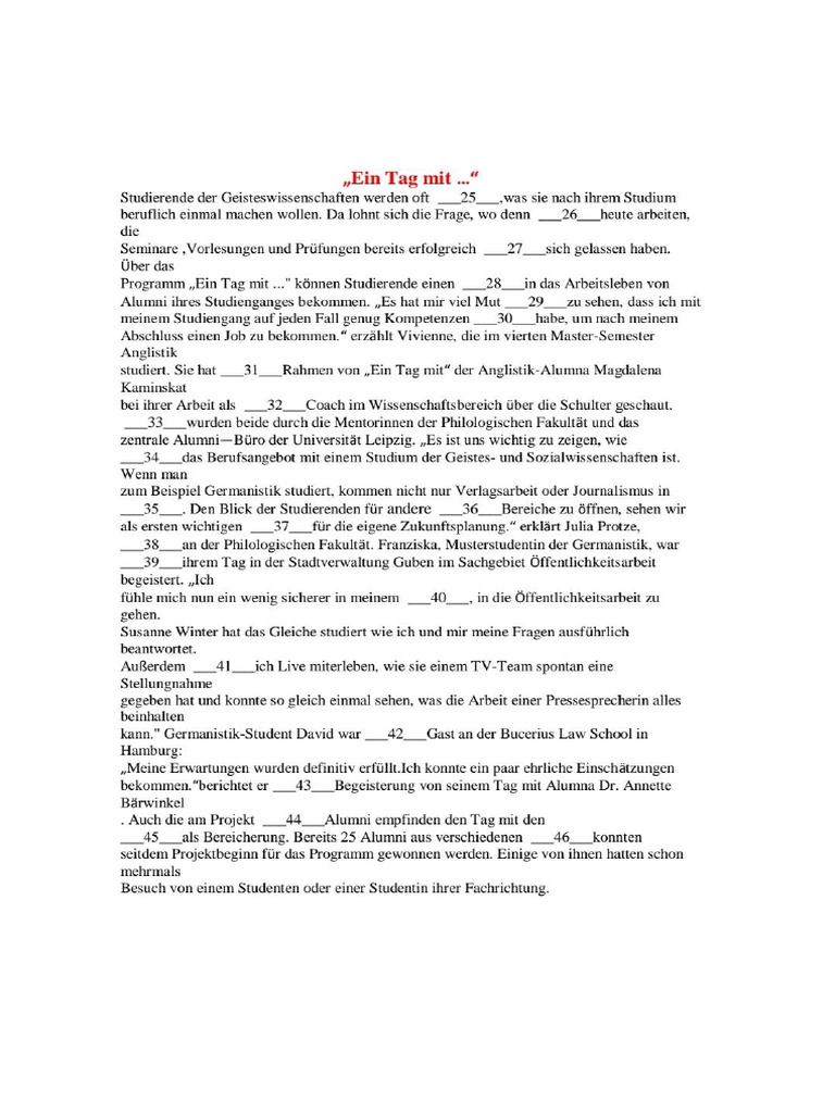 SP Ein Tag Mit | PDF
