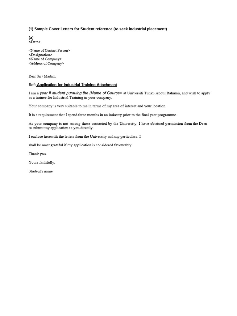 Sample Letters and Resume | PDF | Business