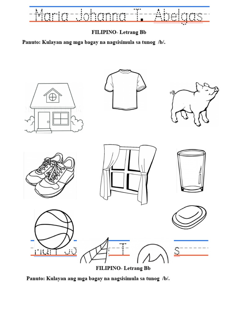 Filipino - Letrang B | PDF