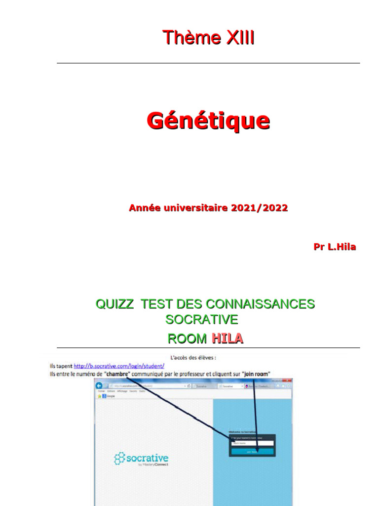 Cours 1 2021 Étudiants | PDF | ADN | Gène