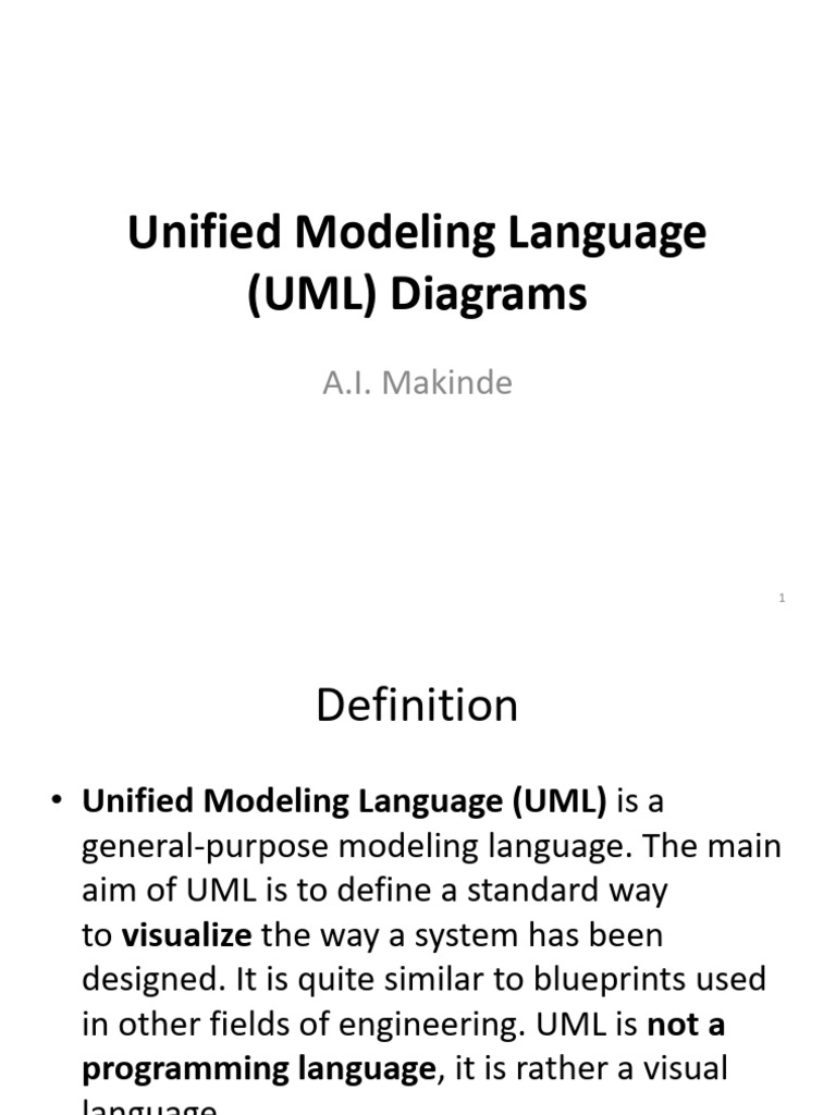 Unified Modeling Language (UML) Diagrams IFS505 MATERIAL | PDF | Use Case | Unified Modeling ...
