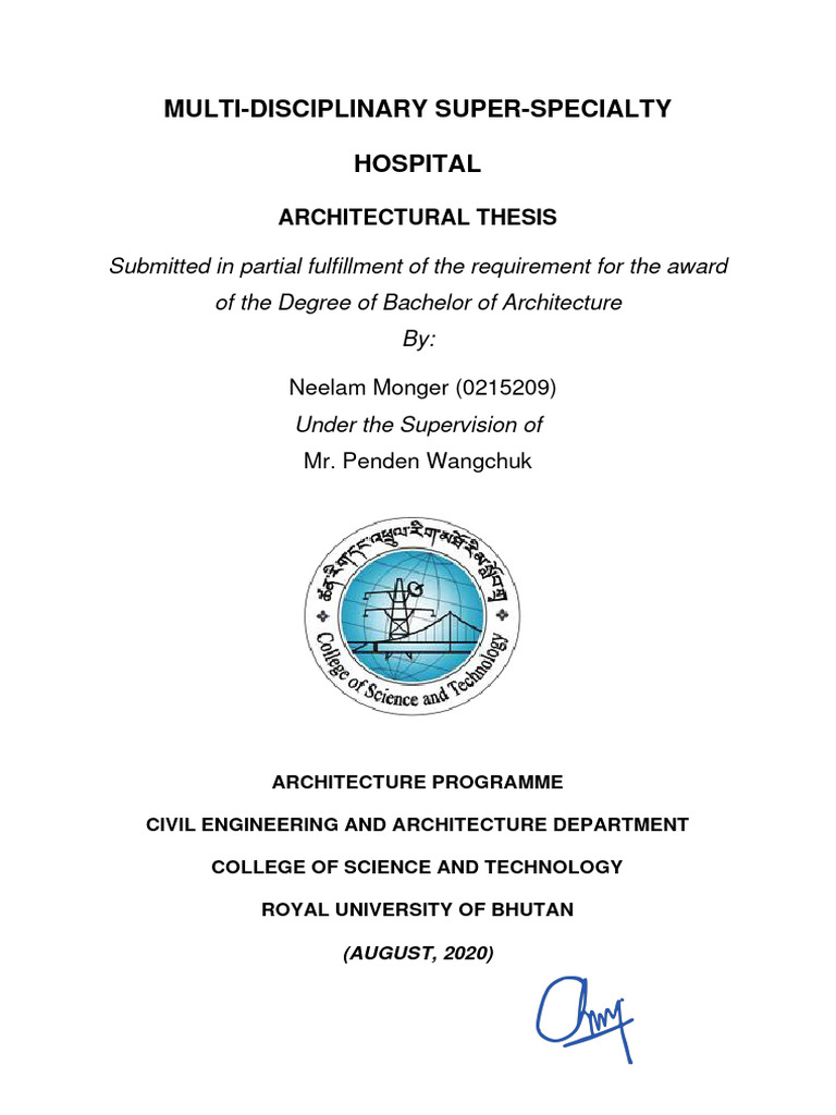 Multi Disciplinary Super Specialty Hospital | PDF | Emergency ...