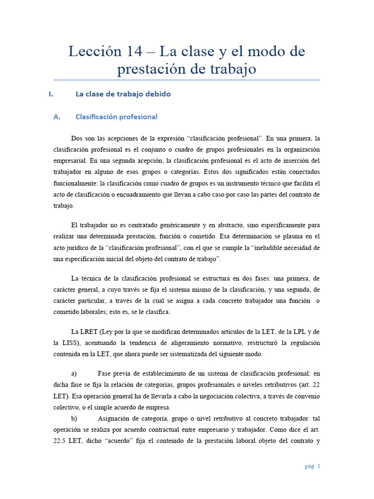 Clasificación y Ascensos Laborales | PDF | Derecho laboral | Patentar