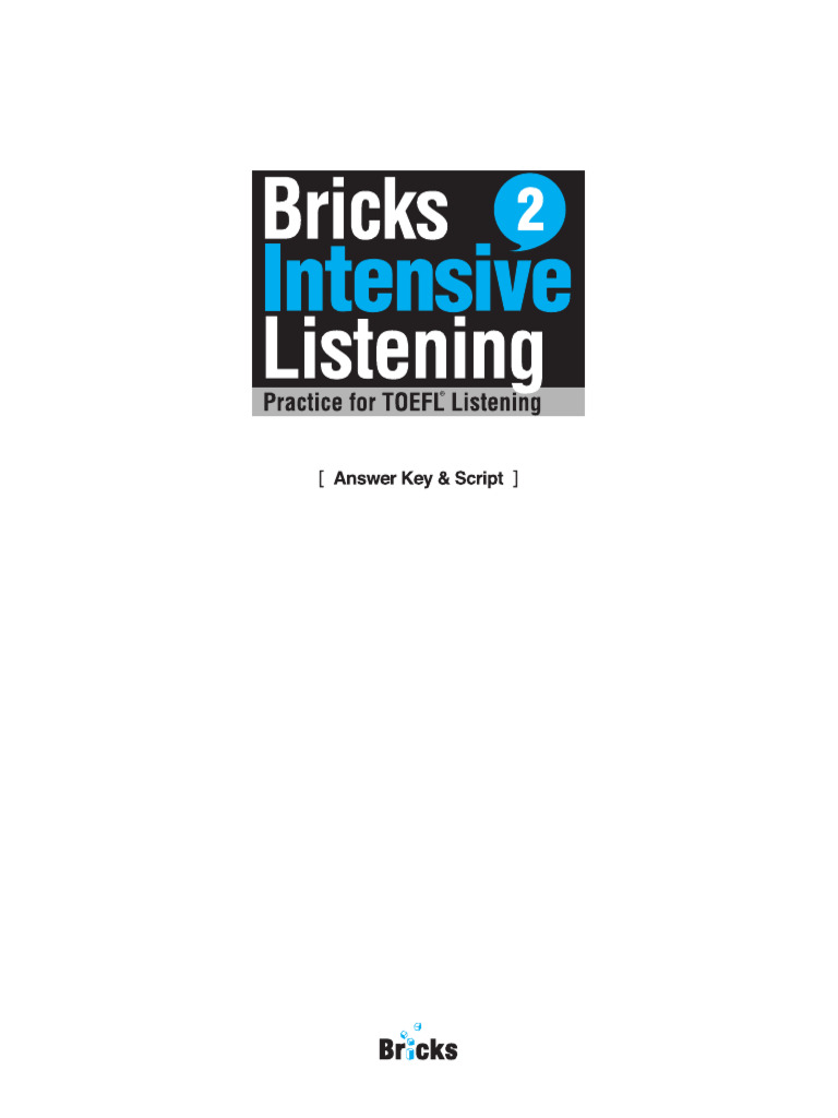 Bricks Intensive Listening - L2 - Answer Key | PDF | Tsunami | Genetically Modified Organism