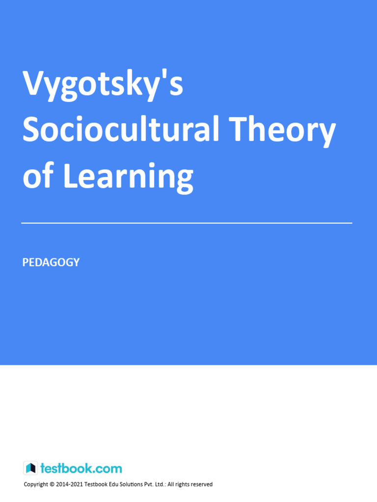 Pedagogy Vygotskys Sociocultural Theory of Learning English 1657531788 F6e63d7a | PDF | Learning ...