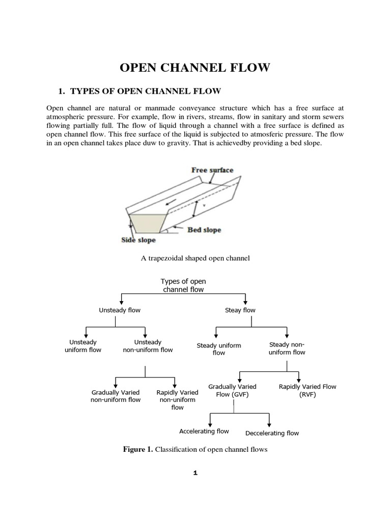Chapter1 Open Channel Flow | PDF | Reynolds Number | Force
