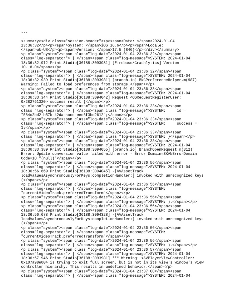 Diagnostics Log | PDF | Computer Programming | Software Engineering