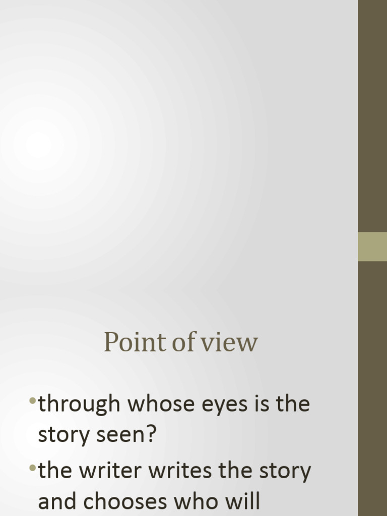 Pov, Setting Plot | PDF