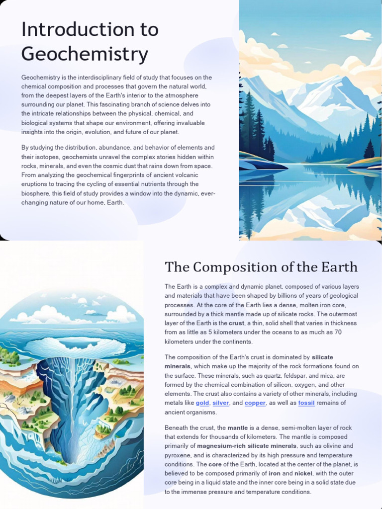 Introduction To Geochemistry | PDF | Geochemistry | Geology