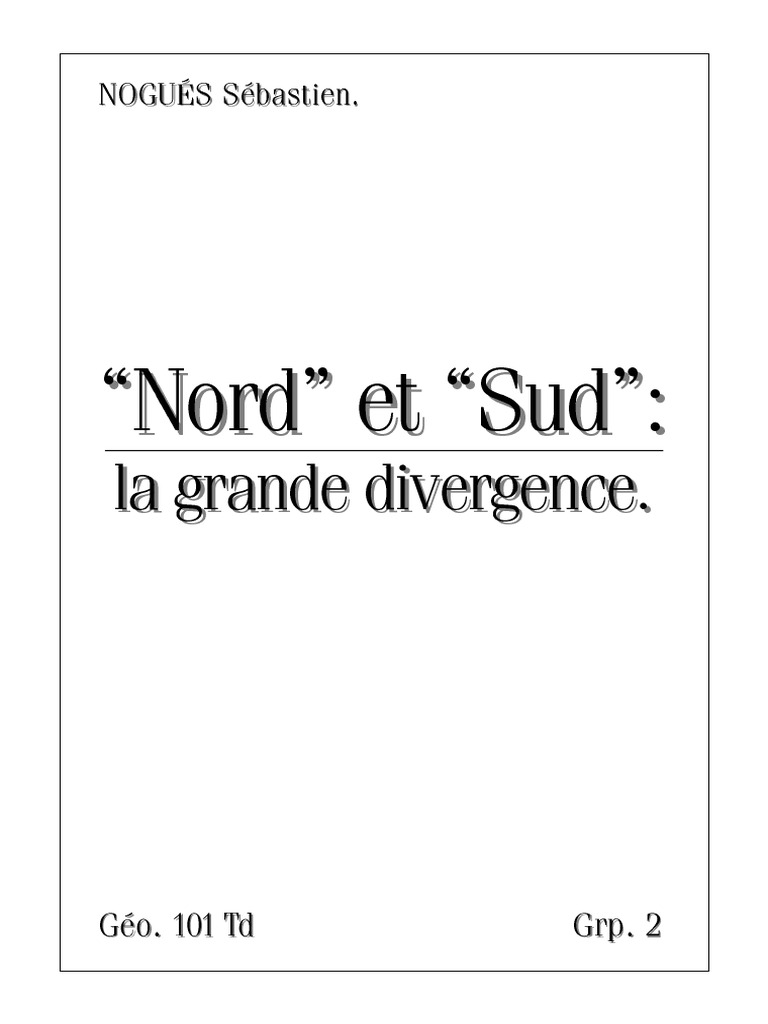 Nord Sud | PDF
