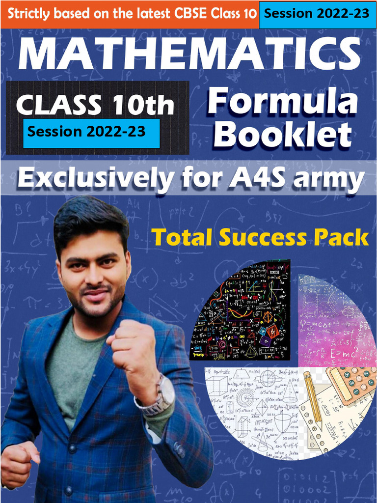 Class 10 Formula Booklet | PDF | Polynomial | Factorization