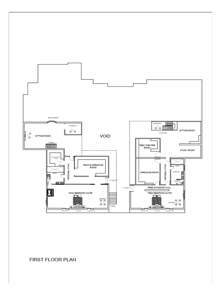 Big House 2ND Floor | PDF | Room | Bedroom