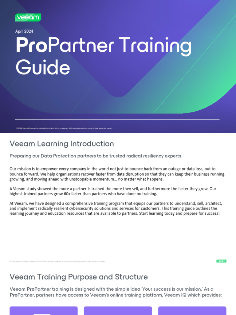 Veeam Iq Training Guide | PDF | Cloud Computing | Backup