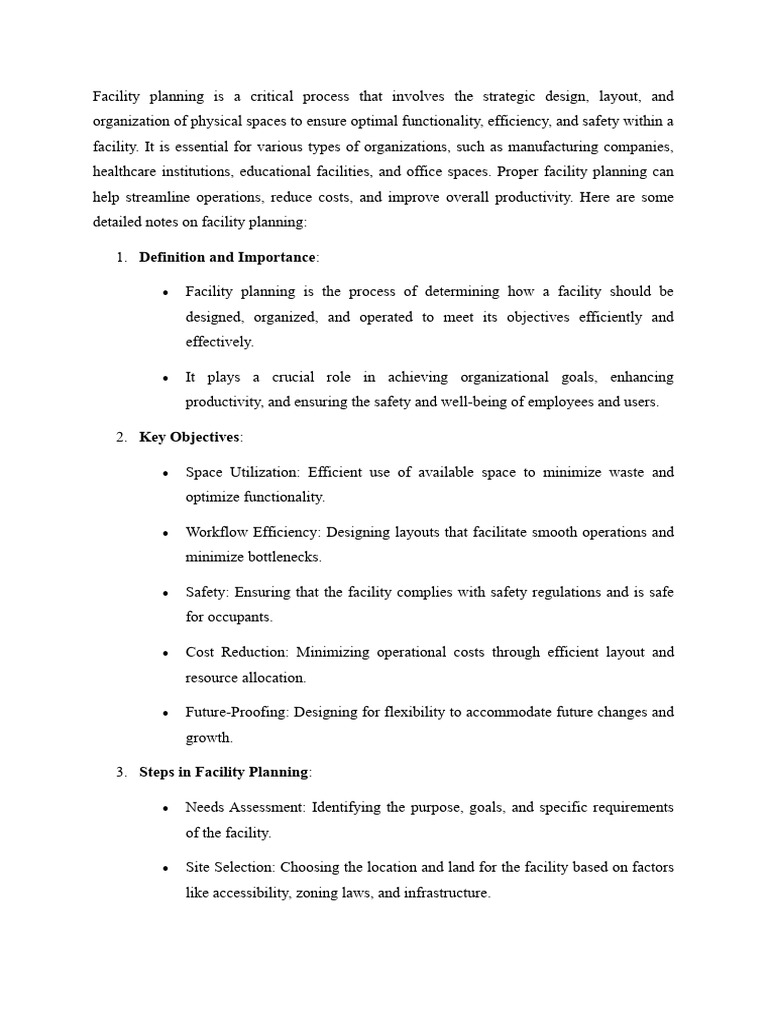 Essential Guide to Facility Planning | PDF | Accessibility | Building ...