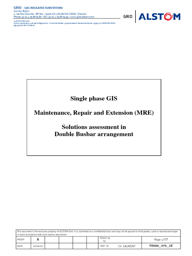 GIS Maintenance and Repair Solutions | PDF | Electrical Substation ...