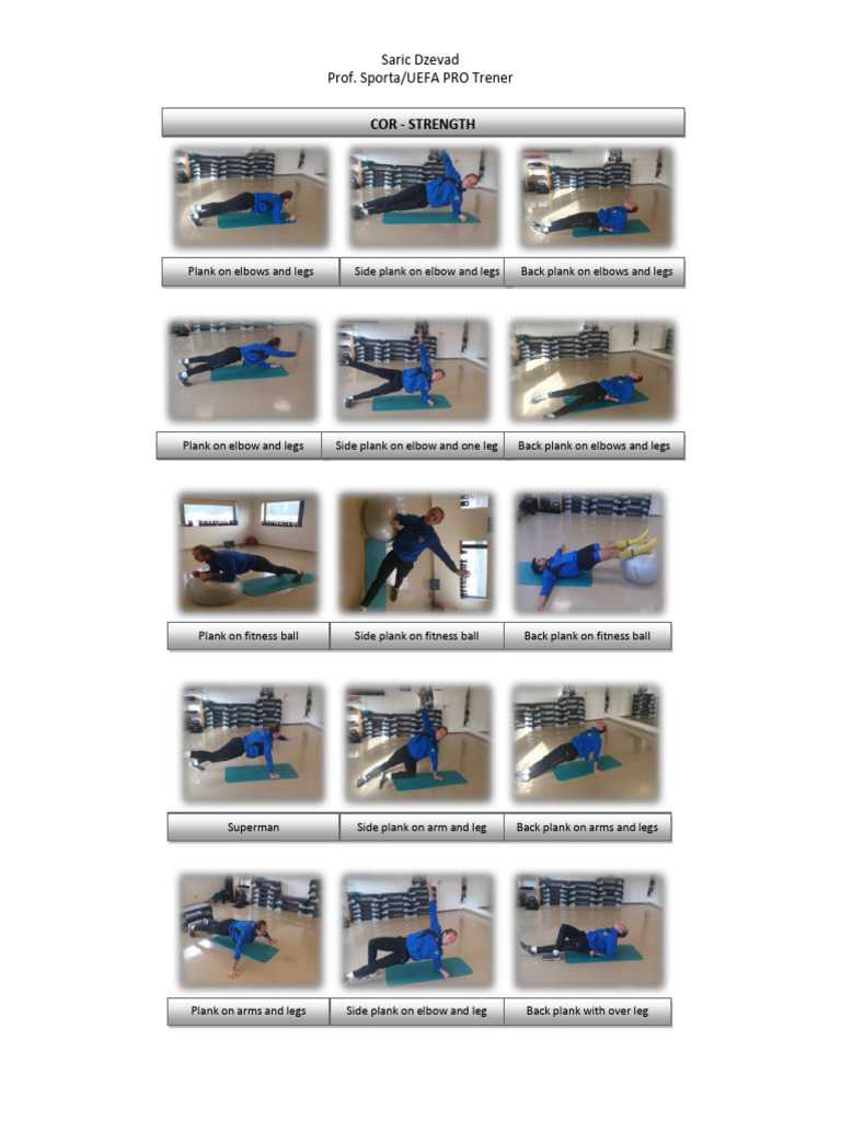 Plank Exercise Circuit Plan for Athletes | PDF
