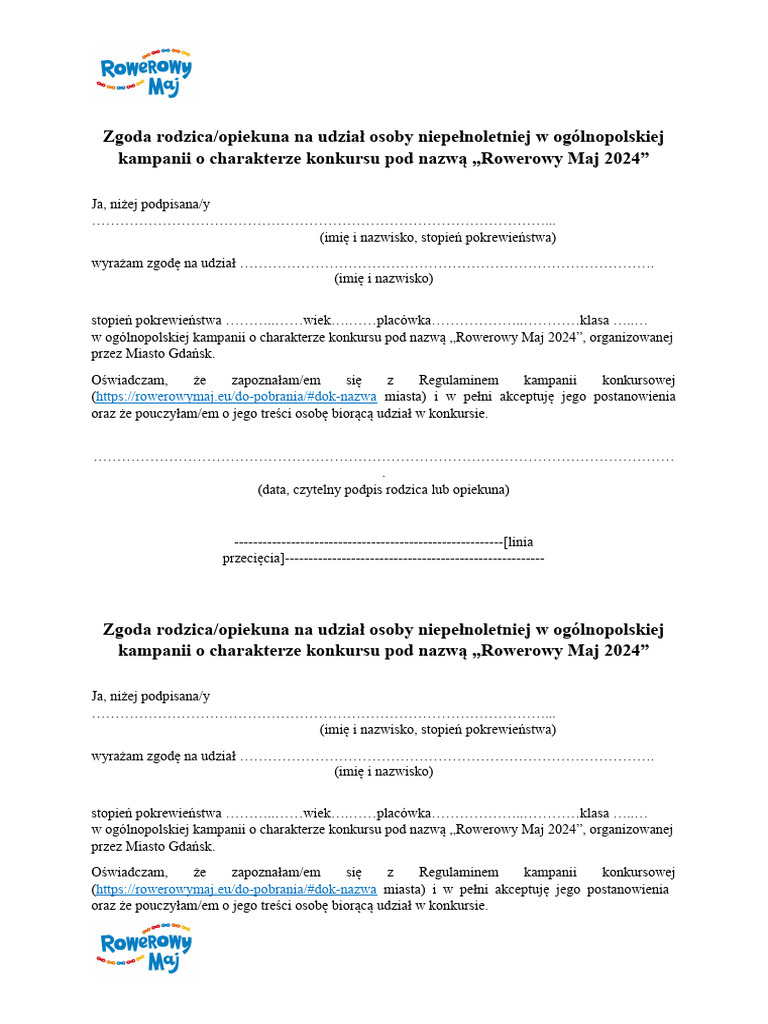 Indyw Zgoda Na Udzial W Kampanii Przyklad | PDF Indyw Zgoda Na Udzial W Kampanii Przyklad | PDF