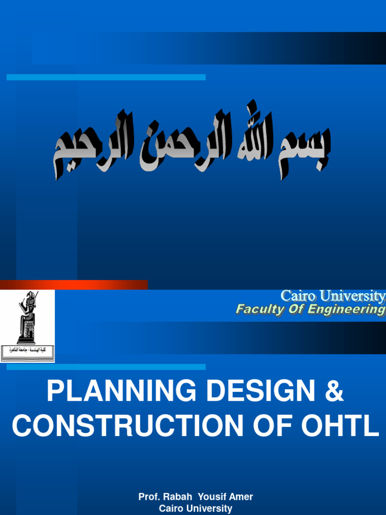 0 - Overhead Transmission Line Design | PDF | Electrical Substation ...
