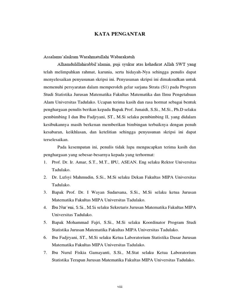 Skripsi Universitas Tadulako | PDF