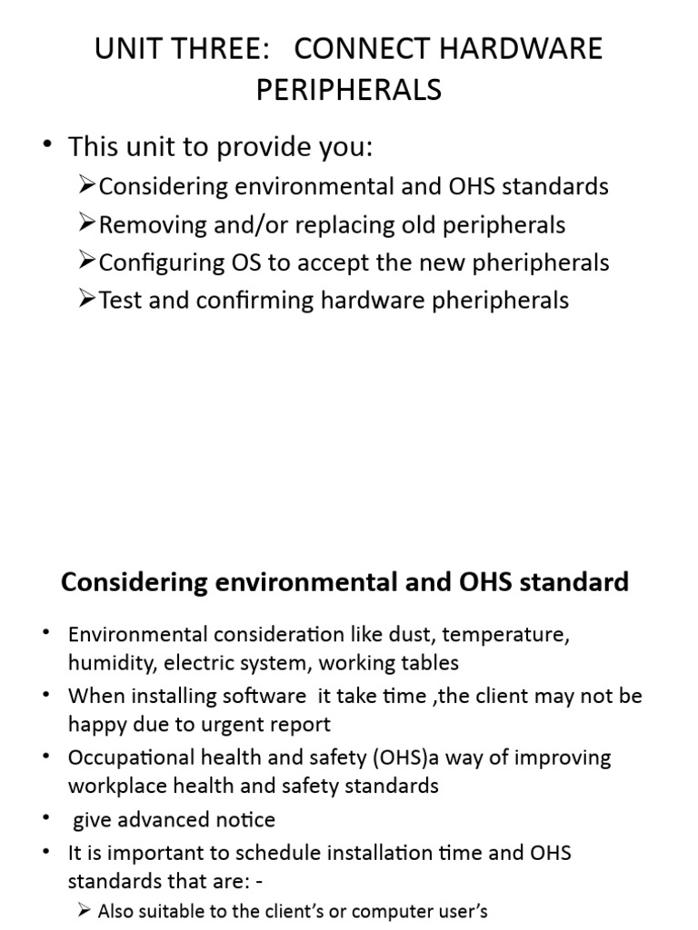 3 Connecting Hardware Peripherals | PDF | Printer (Computing) | Installation (Computer Programs)