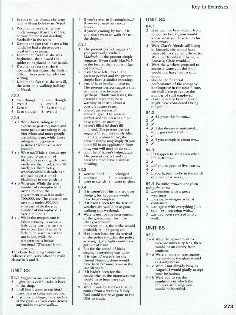 Conditionals KEY | PDF Conditionals KEY | PDF