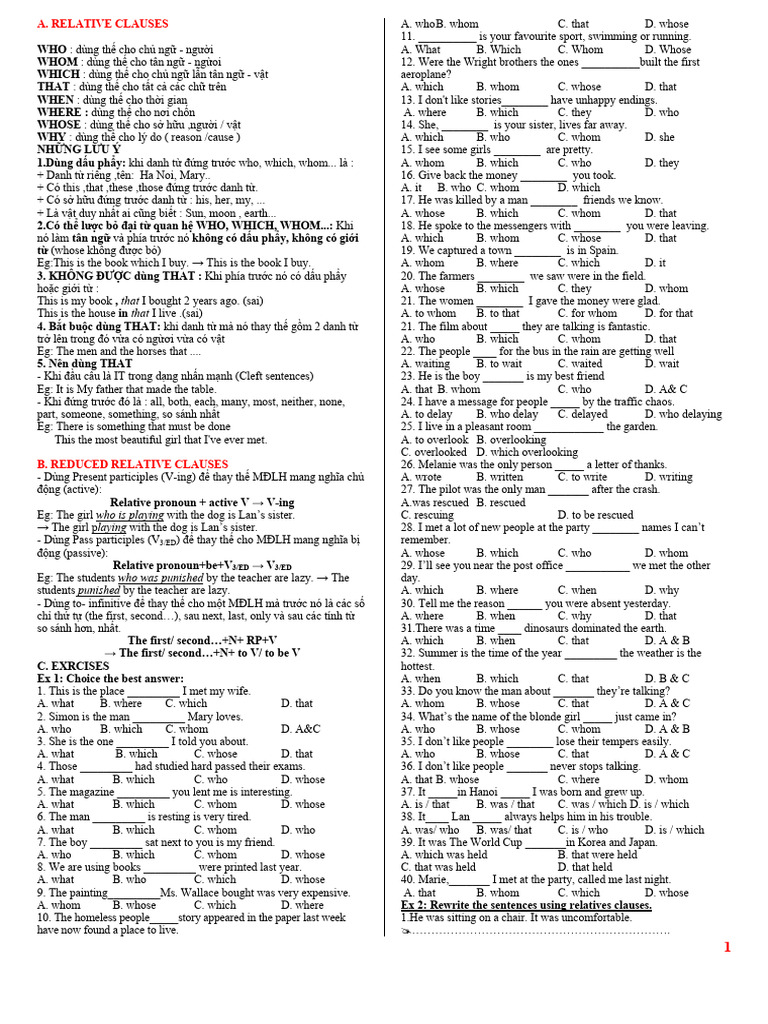 Understanding Relative Clauses | PDF | Loch Ness Monster