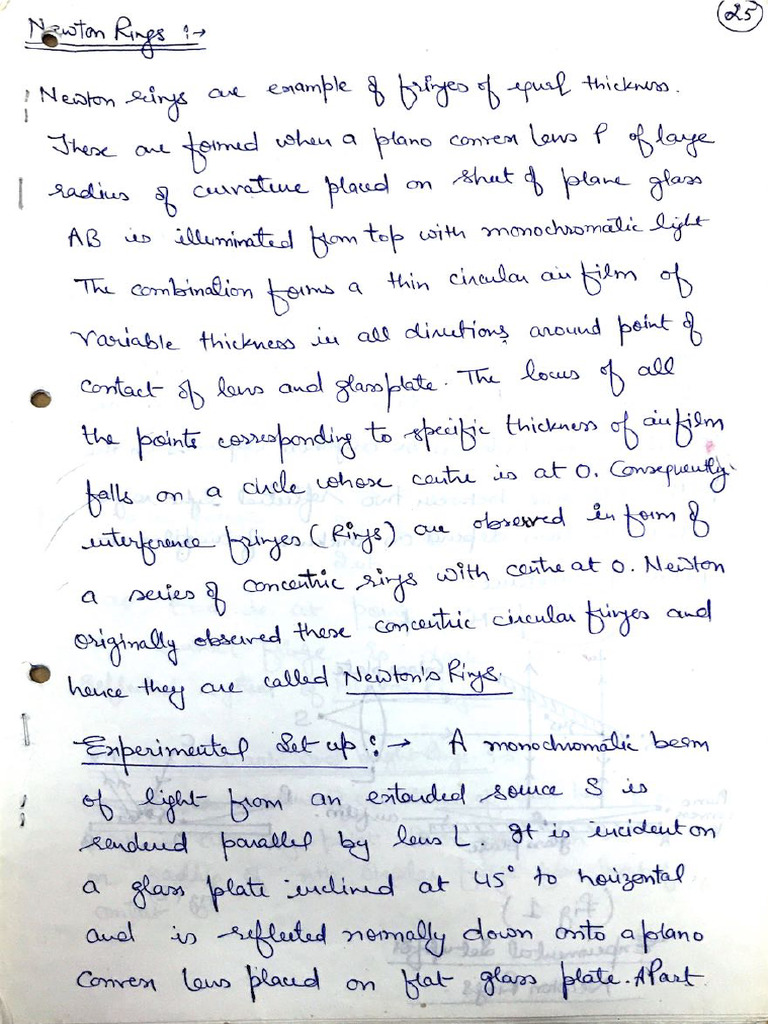 Interference-Newton Rings | PDF