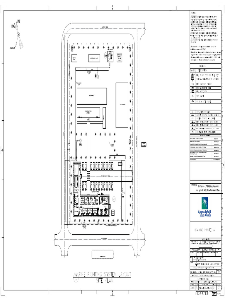 Firefighting Site Plan Layout | PDF