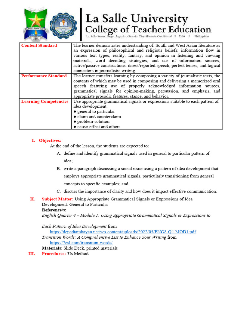 Grammatical Signals: General to Particular | PDF | Climate Change | Climate