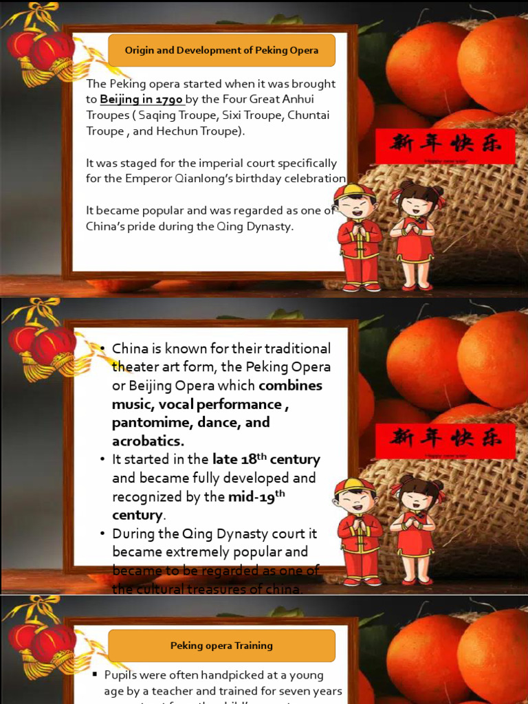 Peking Opera: History & Elements | PDF | Performing Arts